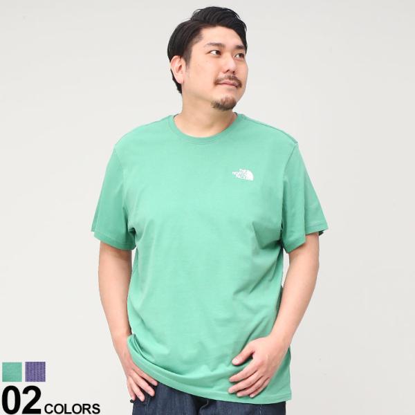 大きいサイズ メンズ THE NORTH FACE (ザ ノースフェイス) バックBOXロゴ クルーネック 半袖 Tシャツ Redbox Tee-Euノースフェイスのバックプリント半袖Ｔシャツです。背面のにはアイコニックなボックスロゴがプリ...