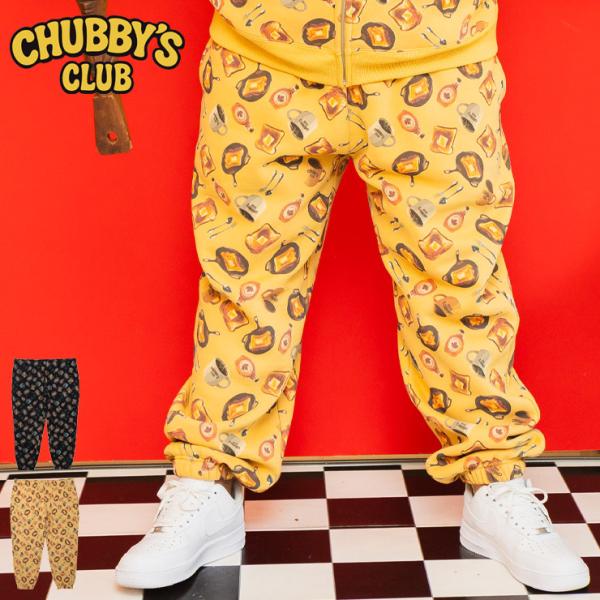 大きいサイズの人の遊び心をくすぐる、着る人へHAPPYを届けるブランド。着るたび、好きになる。CHUBBY'S CLUB。ユーモラスなプリントが魅力の「CHUBBY'S CLUB（チャビーズクラブ）」から、ストリートの主役になる総柄スウェッ...