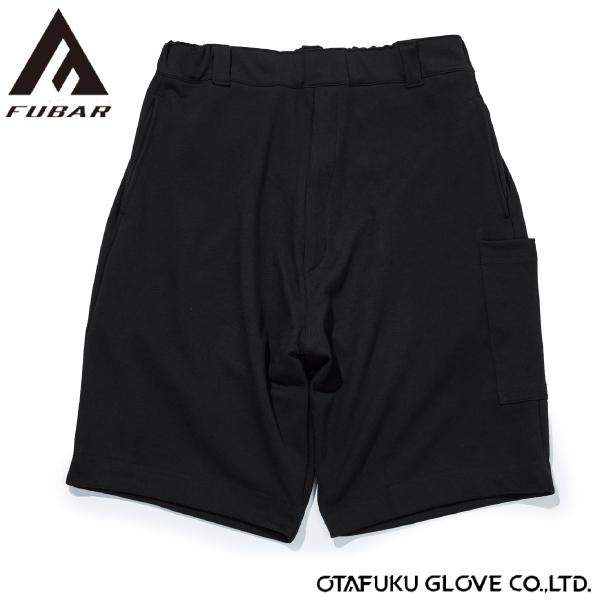 FUBAR　FB-705フーバークールハーフパンツ内側は冷感吸汗速乾ポリエステル、外側は綿の次世代オーバーサイズウェア。透けにくいヘビーウェイト仕様。品質　：綿55％・ポリエステル45％カラー：ブラック　　　サイズ：S・Ｍ・Ｌ・ＬＬ・3Lフ...
