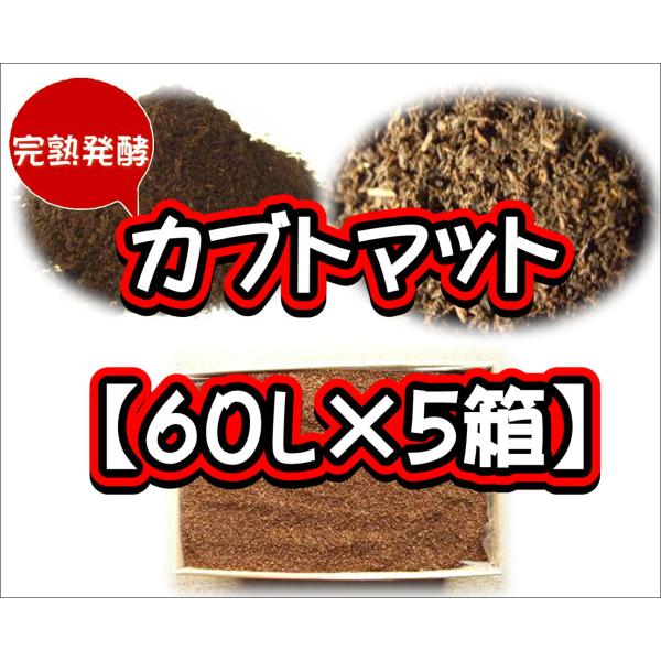 【適用種類】 カブトムシ全種 成虫：◎　幼虫：◎　産卵：◎【商品説明】 広葉樹１００％の菌床を４〜６ヶ月間かけて、完熟に発酵させたマットです。 異物等の混入を防ぐ為、７ｍｍメッシュの振るい機にかけて出荷しています。 国産カブトやヘラクレス等...