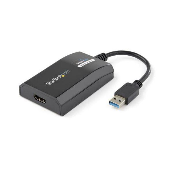 【商品名】 StarTech.com USB3.0接続 HDMI変換アダプター ブラック USB32HDPRO 1個 【ジャンル・特徴】 USB 3.0対応 外付けビデオカード [ USB32HDPRO ]