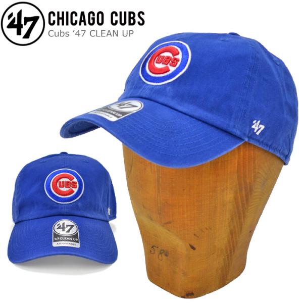 47BRAND (フォーティーセブン ブランド) キャップ CUBS 47 CLEAN UP CAP クリーンナップ キャップ 帽子 ストラップバックキャップ MLB ブルー シカゴ・カブス日本正規代理店商品47brandの人気アイテムCL...