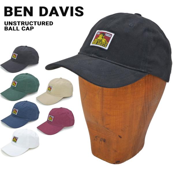 BEN DAVIS (ベンデイビス) キャップ UNSTRUCTURED BALL CAP 帽子 ストラップバックキャップアメリカ直営店買付の本物/正規品サイズ/ONESIZE                  (アジャスターにて調節可能)...