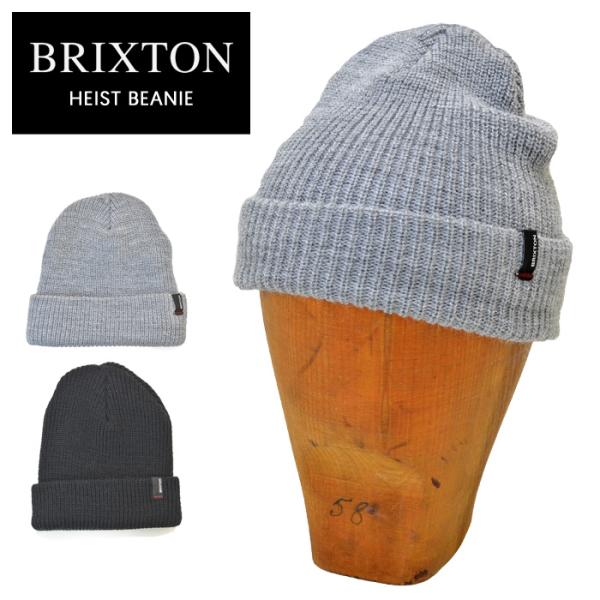BRIXTON (ブリクストン) ビーニー HEIST BEANIE ニットキャップ ニット帽 帽子 ブラック グレーアメリカ直営店買付の本物/正規品サイズ/ONESIZE                  (伸縮性あり)折り返し部分にブラ...