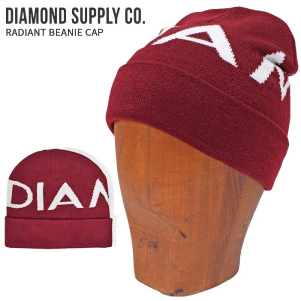 DIAMOND SUPPLY Co. ダイヤモンド サプライ RADIANT BEANIE CAP ニット帽 ビーニー ニットキャップアメリカ直営店買付の本物/正規品サイズ（平置cm）ONESIZE(約縦20cm×横22cm/伸縮性あり)※...