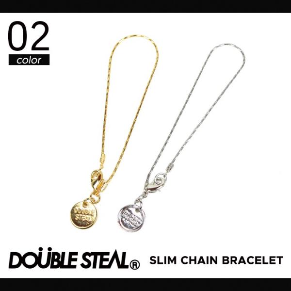 DOUBLE STEAL BLACK ダブルスティール ブラック SLIM CHAIN BRACELET スリム チェーン ブレスレット アクセサリー メンズ日本正規代理店商品スリムなチェーンを使用したシンプルなブレスレット      シン...
