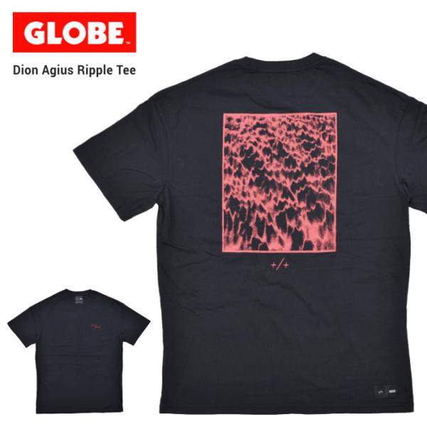 GLOBE (グローブ) Tシャツ Dion Agius Ripple Tee 半袖 カットソー メンズ S-XL ブラック日本正規代理店商品サイズ（平置cm）Sサイズ　着丈71cm 身幅52cm 袖丈(肩上から)20cm 肩幅53cmMサ...