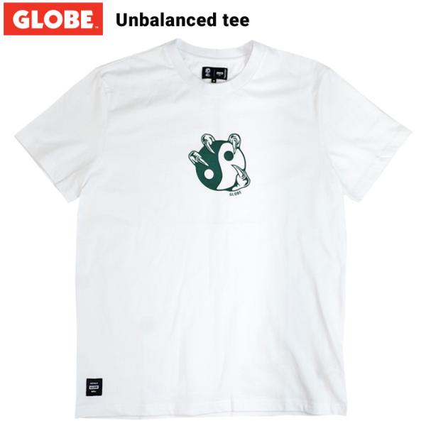 GLOBE (グローブ) Tシャツ Unbalanced Tee 半袖 カットソー メンズ M-XL ホワイト日本正規代理店商品サイズ（平置cm）Mサイズ　着丈71cm 身幅53cm 袖丈(肩上から)21cm 肩幅45cmLサイズ　着丈73...