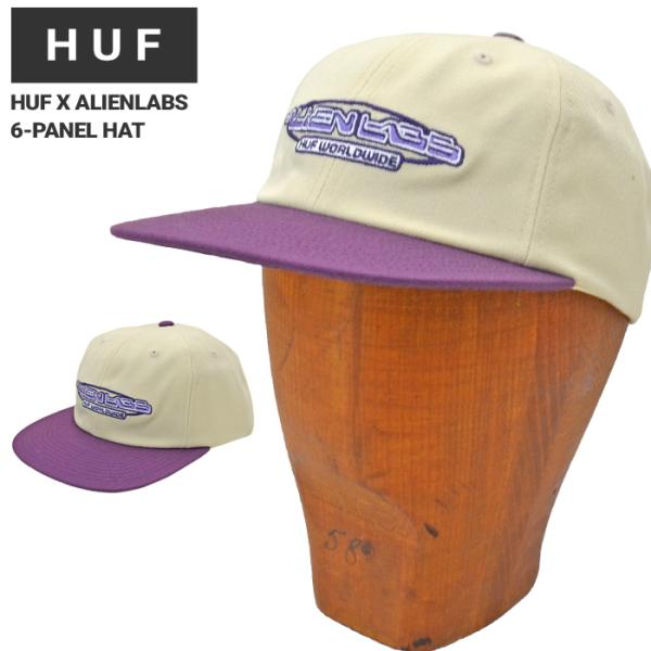 HUF × ALIENLABS (ハフ × エイリアンラボ) キャップ ALIEN LABS 6-PANEL HAT CAP 帽子 スナップバックキャップ 6パネルキャップ HT00764アメリカ直営店買付の本物/正規品アメリカ、カリフォル...