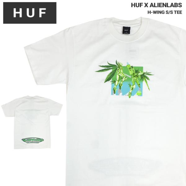 HUF × ALIENLABS (ハフ × エイリアンラボ) Tシャツ AL H-WING S/S TEE 半袖 カットソー トップス メンズ M-XL ホワイト TS02121アメリカ直営店買付の本物/正規品サイズ（平置cm）Mサイズ　着...