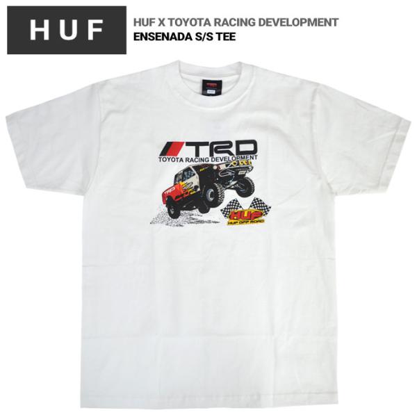 HUF × TRD (ハフ × トヨタ・レーシング・デベロップメント) Tシャツ ENSENADA S/S TEE 半袖 カットソー TS02263 メンズ M-XL ホワイトアメリカ直営店買付の本物/正規品サイズ（平置cm）Mサイズ　着丈...