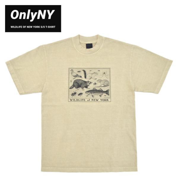ONLY NY (オンリーニューヨーク) Tシャツ WILDLIFE OF NEW YORK S/S T-SHIRT TEE 半袖 カットソー メンズ S-XLアメリカ直営店買付の本物/正規品サイズ（平置cm）Sサイズ　着丈64cm 身幅4...