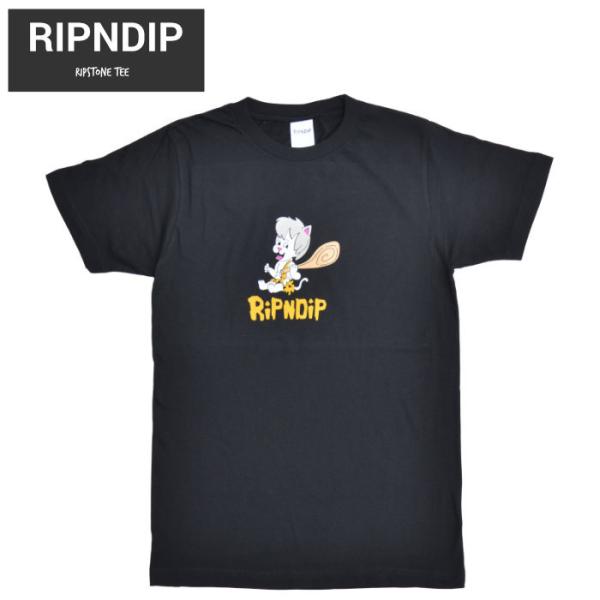 RIPNDIP (リップンディップ) Tシャツ RIPSTONE TEE 半袖 カットソー S-XL ブラックアメリカ直営店買付の本物/正規品サイズ（平置cm）Sサイズ　着丈70cm 身幅44cm 袖丈(肩上から)19cm 肩幅39cmMサ...