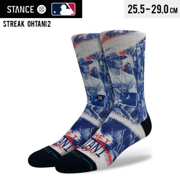 STANCE (スタンス) ソックス STREAK OHTANI 2 大谷翔平コラボモデル MLB メジャーリーグベースボール 靴下 SOCKS ドジャース A556A24SO2日本正規代理店商品サイズ（平置cm）L(約25.5〜29.0c...