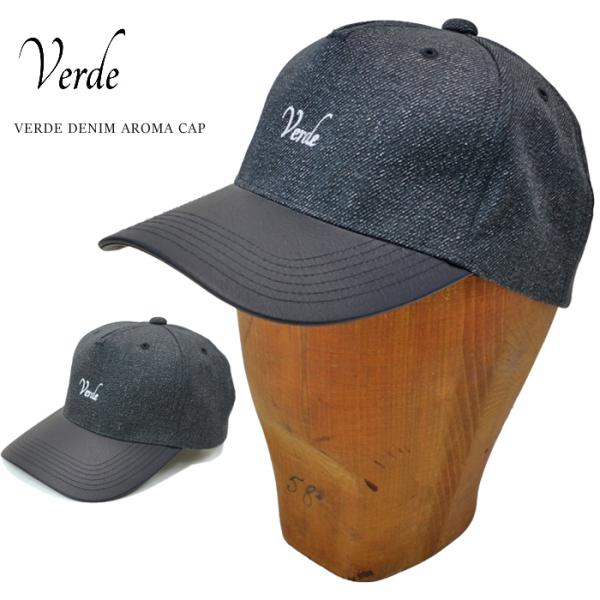 VERDE (ヴェルデ) DENIM AROMA CAP デニム アロマ キャップ 帽子 ストラップバック 日本製日本正規代理店商品サイズ（平置cm）ONESIZE(アジャスターで調節可能)高級感のあるブラックをテーマに異素材生地を組み合わ...