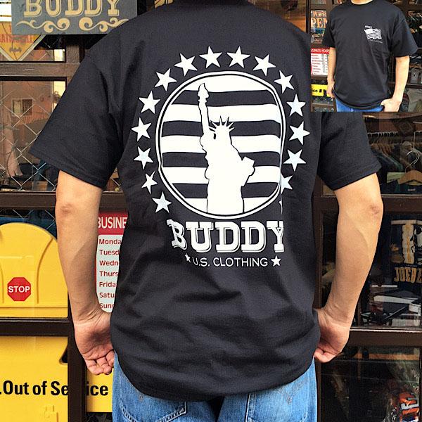 BUDDY × FRUIT OF THE LOOM Statue of Liberty Ｔシャツボディの素材には上質なアメリカ綿を使用し、アメリカ規格と日本規格の良い部分をミックスしたヨーロッパ規格の FRUIT OF THE LOOM の...