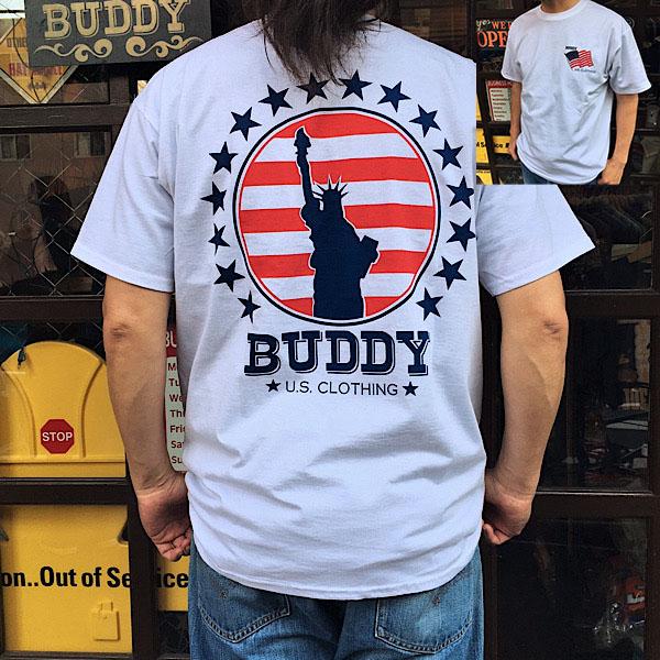 BUDDY × FRUIT OF THE LOOM Statue of Liberty Ｔシャツボディの素材には上質なアメリカ綿を使用し、アメリカ規格と日本規格の良い部分をミックスしたヨーロッパ規格の FRUIT OF THE LOOM の...