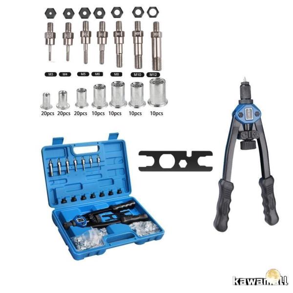 ハンドリベッターセット リベット ハンドナッター リベッター リベッター ハンドナッター ハンドリベッター セット リベットツール リベット用工具 ナッター M3/爆買