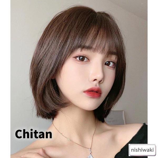 ウィッグ 自然な人毛100%フルウィッグ かつら 人毛 自然 医療用 円形脱毛症 ボブ ミディアム ショート レディース