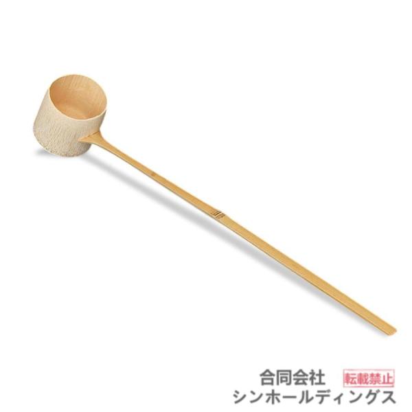 材質: 天然素材の竹を材料として作られています。寸法：約直径4.8cm 高さ4.5cm 柄の長さ：34cm。非常に便利です、抹茶茶道専用用途: 竹製ヒシャクは家庭、オフィスに適し、茶道で快適に使用できます。安心安全: 柄杓は安全で、非常に便...