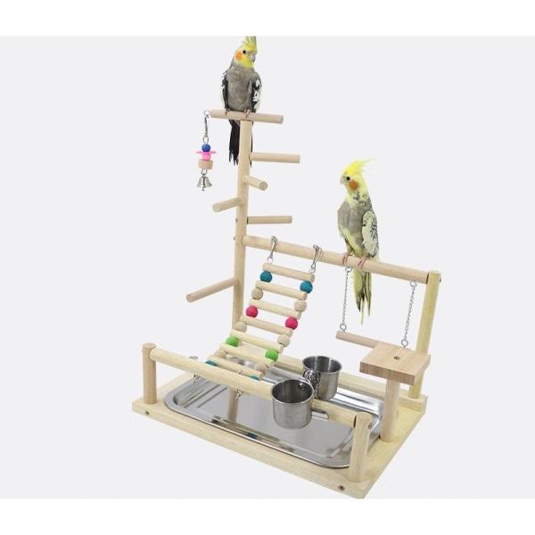 【商品仕様】組み立て後：長さ37cm、幅26cm、高さ44cm　梱包サイズ（CM）：40*26*8cm　重量：1.5kg　適用対象：中小型インコ、小動物（ハムスター、スナネズミ、マウス、ラット、オウム）【高品質】高品質の素材を採用し、一切の...