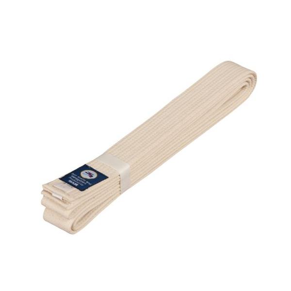 空手用の白（未晒）帯です。未晒の道着にお勧めです。サイズは00号〜8号までございます。仕様素材 綿100％葛城綾地帯幅 42mmステッチ 8本■中国製参考サイズ表サイズ 長さ（cm）00 1850 2001 2102 2253 2454 2...