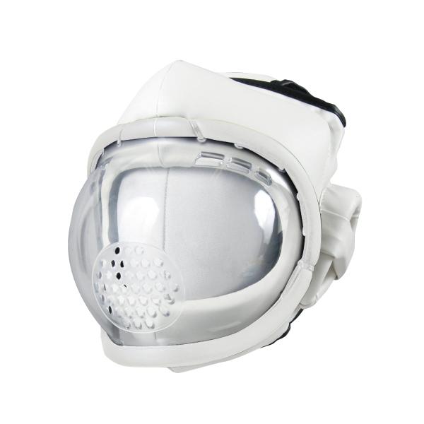 面金がヘッドガード本体にフィットする構造になりました。顎の両サイドの出っ張りがなくなりスッキリ！後頭部マジックテープ止め式。コーナーテープ付※後頭部と耳にある赤いマジックテープは取りはずしができる為、紅白どちらでもご使用できます。赤コーナー...