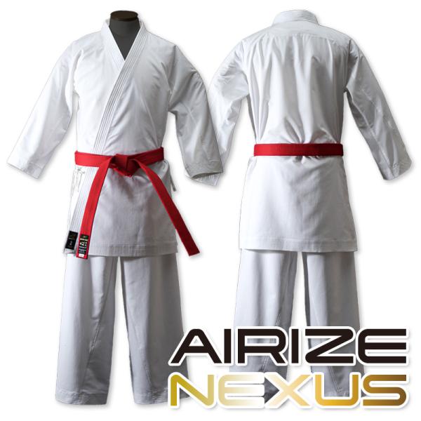 HAYATE組手用空手着として大好評を博してきた「AIRIZE」が、国内生産仕様として新登場！ポリエステル製100％生地は非常に軽やかで、さらっとした生地感は着心地の良さにつながります。掴まれにくい強度と張りを持たせつつ、可動部には適度なス...
