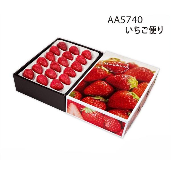 ◇フタのいちごの写真が目を惹く贈答用にぴったりの箱です。◇身は黒ダンボールを使用しており、品良くいちごを引き立たせます。◇また箱のサイドに空気穴があり箱に入れても中にも空気が多く届く形状です。※果物、パック等は付属しません。内寸：230×1...