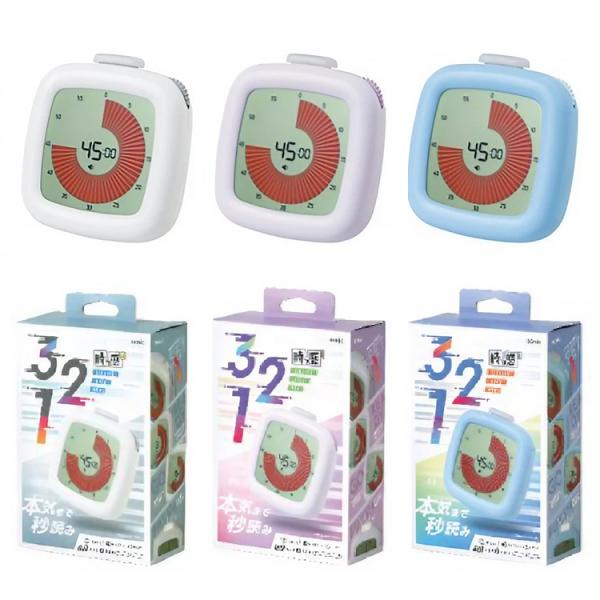 時間を設定してスタートボタンを押すと、「3・2・1」カウントが表示され、やる気・集中力アップ！時間の経過とともに色面が減っていくので、時間の経過を視覚的に実感できます。目標タイムを意識して学習を続けることで、学習スピードの向上にも役立ちます...