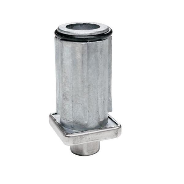 角パイプ用アジャスト　適用パイプ30ｍｍ角【TO-3069-2】【適用パイプ】30×30ｍｍ　【板厚】1.2tから1.5t【材質】本体：亜鉛ダイキャスト カバー：SUS304【最短】19ｍｍ【最長】50ｍｍ【最大荷重】1600ｋｇ・展開図に...