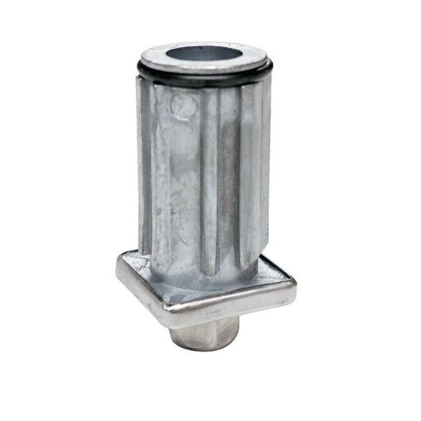 角パイプ用アジャスト　適用パイプ32ｍｍ角【TO-3269-3】【適用パイプ】32×32ｍｍ【板厚】1.2tから1.5t【材質】本体：亜鉛ダイキャスト カバー：SUS304【最短】19ｍｍ【最長】50ｍｍ【最大荷重】1600ｋｇ・展開図にて...