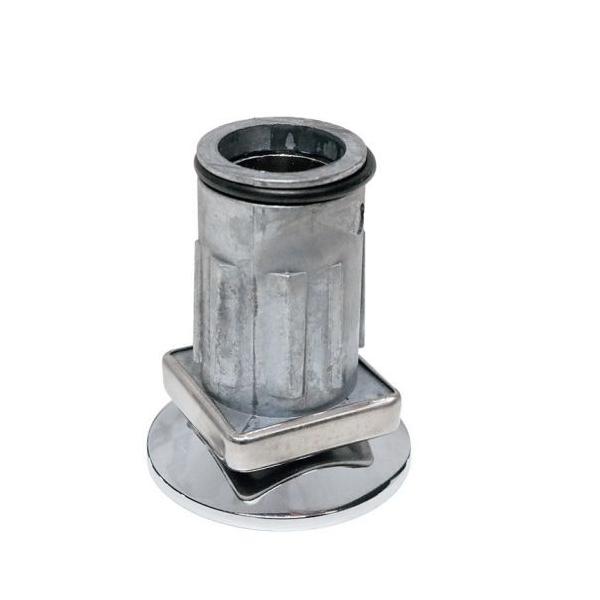 フランジ付 角パイプ用アジャスト脚 35mm角【TO-3570-4】【適用パイプ】35×35ｍｍ　【板厚】1.2tから1.5t【材質】本体：亜鉛ダイキャスト / カバー・ベース：SUS304（ベース板厚2.5t）【最短】23ｍｍ【最長】54...