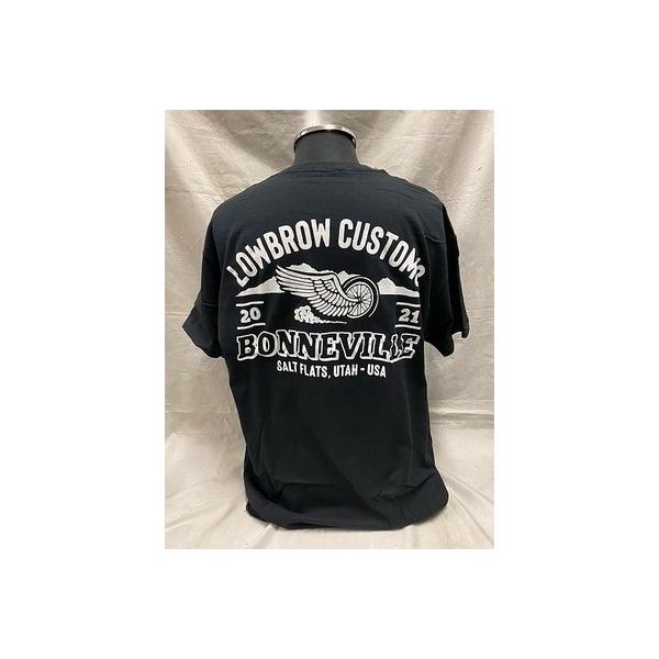 ロウブロウカスタムズ製ボンネビルサポートTシャツカラー：ブラックサイズ：L