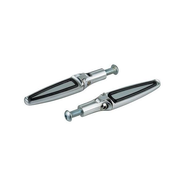 KUSTOM TECHPassenger pegs with universal folding mounttype:aluminium/Polishedカスタムテックパッセンジャーペグ　汎用品タイプ：アルミ/ポリッシュ　折りたたみ式※在庫...