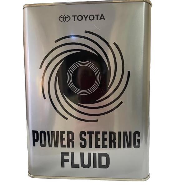 トヨタ純正　パワ−ステアリングフル−ド　4L　08886-01305摩耗特性、冷却性、耐久性に優れたパワ−ステアリング用フル−ドです。◆配送途中で多少のキズ、凹みなどできてしまう場合もあります。　あらかじめご了承のうえお買い求めくださいます...