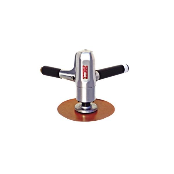 《仕様》●回転数(RPM)：4500●流量(L/min)：550●パッドサイズ(mm)：φ180●寸法(mm)：Wφ198×H196×L238●重量(kg)：1.9●騒音(dBA)：83《特長》●バーティカルタイプの高出力エアーポリッシャーです。