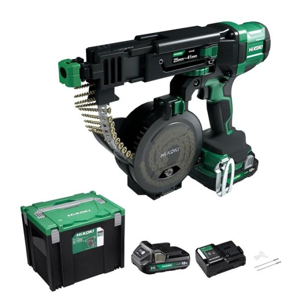 《仕様》●ブランド名：HiKOKI (ハイコーキ)●メーカー名：工機ホールディングス株式会社●WF1804DA-BP●57805050●色：アグレッシブグリーン●標準付属品　・蓄電池：BSL1820M　1個　・充電器：UC18YDL2　・プ...