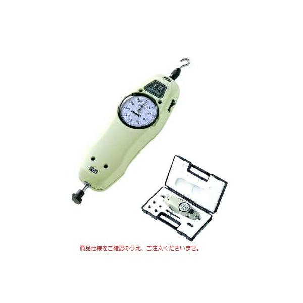 《仕様》●精度：±0.3%F.S.以内 ●ストローク：10 mm●表示分解能（目盛）：100等分●使用温度：0〜＋40℃●最大荷重：500 N●最小目盛：5N●計測軸：M6●付属品：アタッチメント 6種・検査成績表・専用収納ケース・取扱説明書