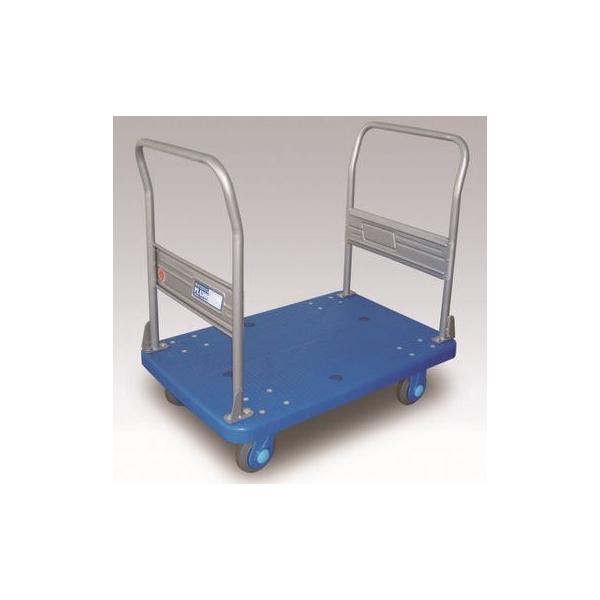 《仕様》●両ハンドル●固定式ハンドルストッパー付●テーブル外径：910(L) X 600(W)mm●テーブル高さ：220mm●ハンドル高さ：890mm●キャスター車輪径：130mm●自重：18kg+ストッパー重量●最大積載質量：300kg●...