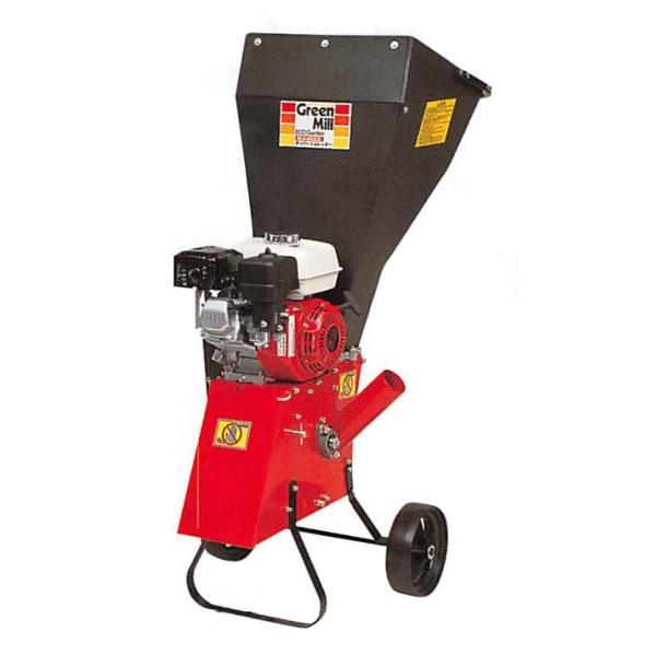 《仕様》●《エンジン式チッパーシュレッダー》●エンジン部：動力 4サイクル0HV/196cm3 GX-200(タンク容量3.1L)●エンジン部：出力：3.7(5.0)/3600 KW(馬力)/rpm●粉砕部：太枝粉砕刃 スウェーデン鋼 チッ...