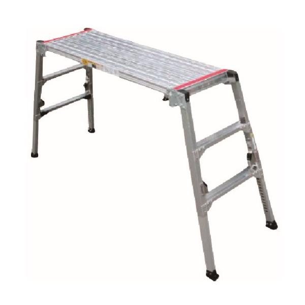 《仕様》●最大使用質量(kg)：150●垂直高(mm)：654〜958●天板部(mm)：幅400、長さ1290●設置寸法(mm)：幅538〜591、長さ1830〜2022●収納寸法(mm)：幅540、長さ1440、厚さ160●踏さん数：2●...