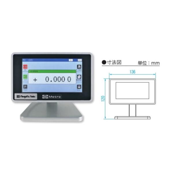 《仕様》●最小表示単位：0.01um●データ出力：RS232C、USB●適用機種：EM-PHTS、EM-PHTL●2ch入力同時表示可能●電源：DC5V(ACアダプタ付属)●質量：600g《特長》●別売のマイクロメータ プローブと接続し、測...