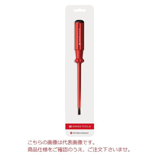 《仕様》●グリップエンド色：ブラック●先端形状：マイナス●先端：0.6×3.5mm●軸径：4mm●軸長：100mm●全長：190mm●質量：40g《特長》●ブレード部は絶縁カバーされているため最大1000Vまで安心して作業できます。●絶縁エ...