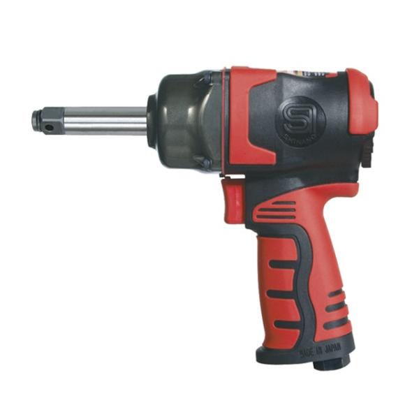 《仕様》●差込角：12.7mm角●能力ボルト径：16mm●最高トルク：480Nm●全長：198mm●質量：1.15kg●空気消費量：0.65m3/min●騒音値：93dBA●振動値a/k：7.7●エアーインレット：45295●標準付属品：サ...