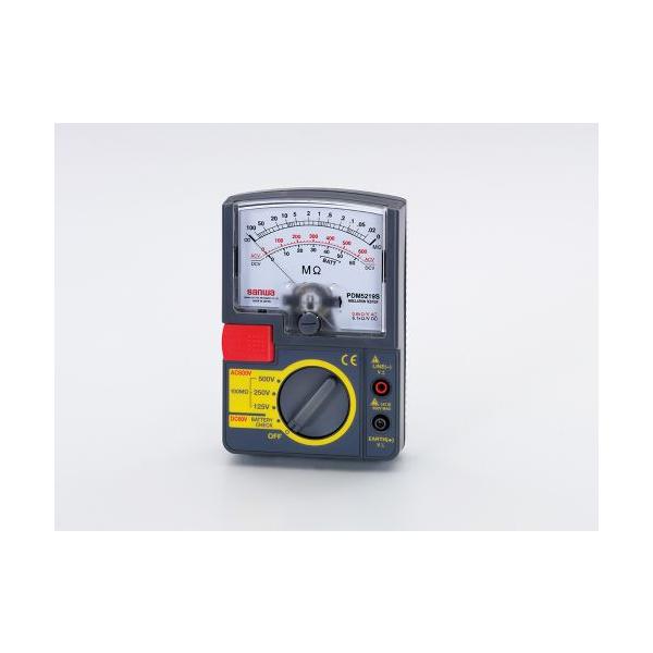 《仕様》●定格：125V、250V、500V●有効目盛：0.02M〜0.1M〜50M〜100MΩ(0.1M〜50Mは1次有効目盛)●ACV：600V(正弦波交流50〜60Hz)●DCV：60V●内蔵電池：アルカリ乾電池(6LR61)9VX1...