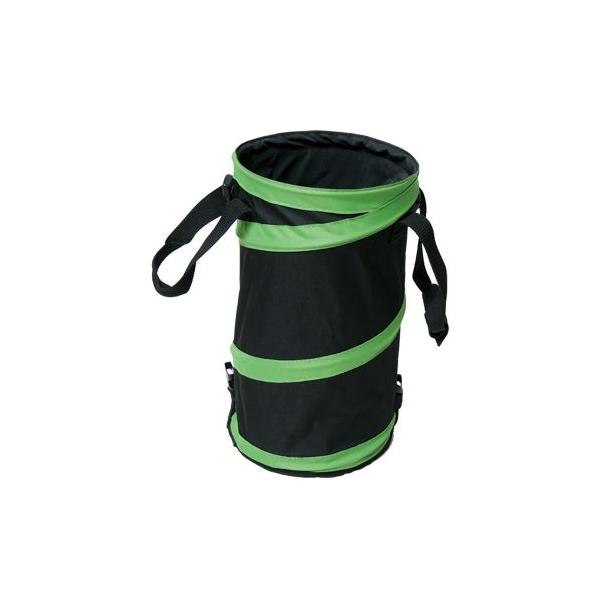 《仕様》●サイズ：φ250×450mm(収納時は約160mm)●材質：本体：ポリエステル(内側PVCコート処理)、バンド・バックル：ポリプロピレン、スプリング：ワイヤー鋼鉄線