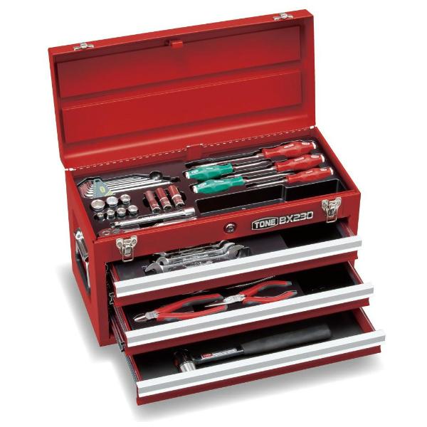 《仕様》●トレー付●ダンボール寸法： w565× d295× h450mm●質量：14.3kg●セット内容(点)：38《特長》●工具を厳選し、自動車の整備に適した9.5sq.エントリーセット。