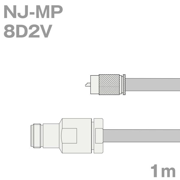 [コネクタ] NJ型-MP型　(N型ジャック-M型プラグ)[ケーブル規格] 8D2V（8D-2V）[長さ] 1m±1％[ケーブルの色]灰色[インピーダンス] 50Ω[メーカー]　コネクタ:トーコネ(旧東洋コネクタ)