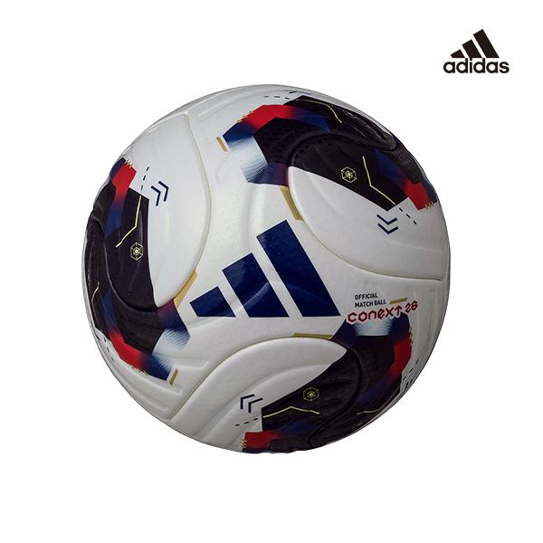 アディダス adidas コネクト26 プロ検定球 国際公認球 サッカーボール・5号球過去最少となる4枚パネル構造を採用した「コネクト26テクノロジー」を搭載。熱接合によるサーマルボンディング製法で、縫い目のない均一な反発力を実現します。さ...